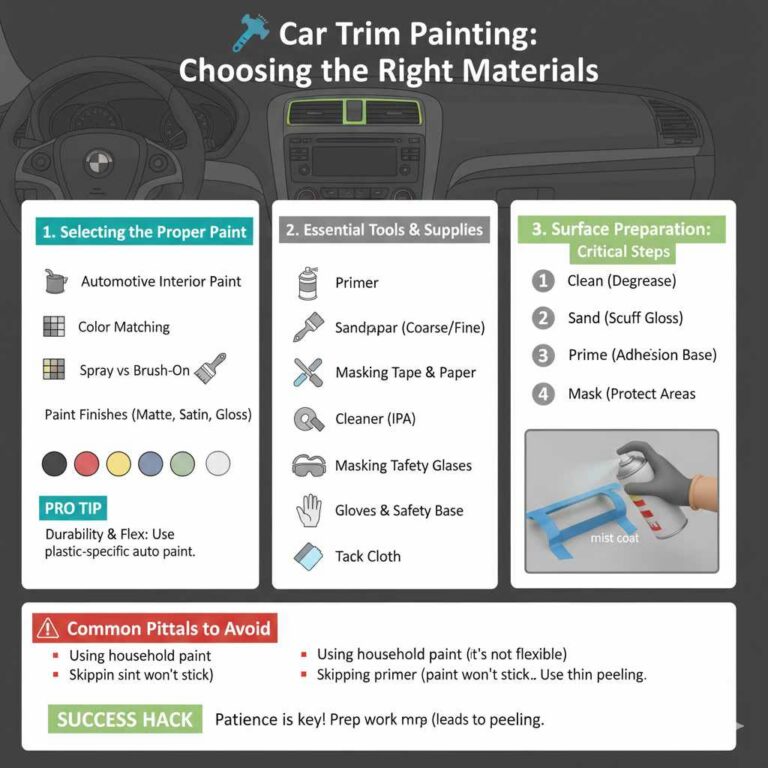 How to Paint Interior Car Trim: A Simple Guide for Beginners