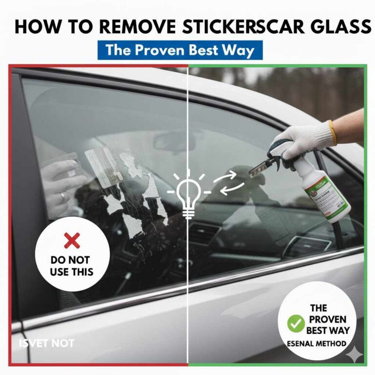 How To Remove Stickers From Car Glass The Proven, Best Way