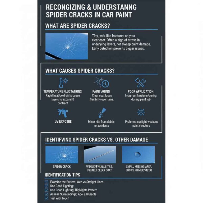 How to Repair Spider Cracks in Your Car's Paint Job