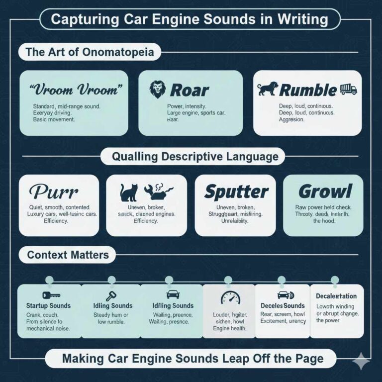 How to Write Car Engine Sounds in Words