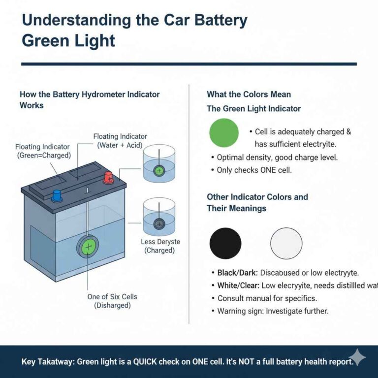 Green Light on Car Battery Is It Charged