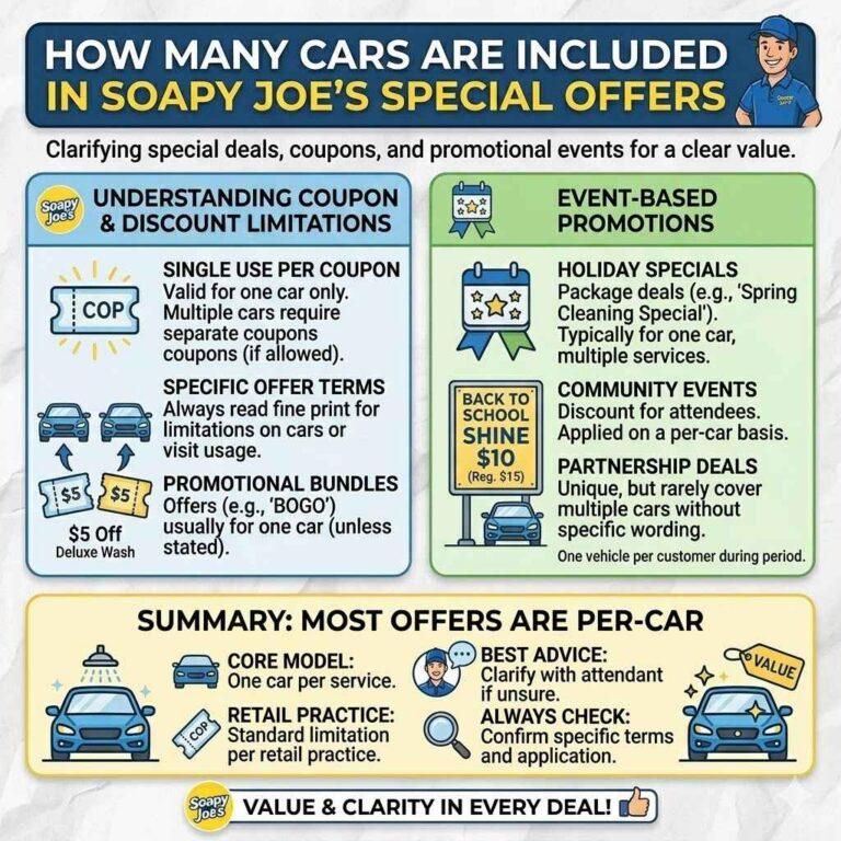How Many Cars Are Included in Soapy Joe’s Car Wash