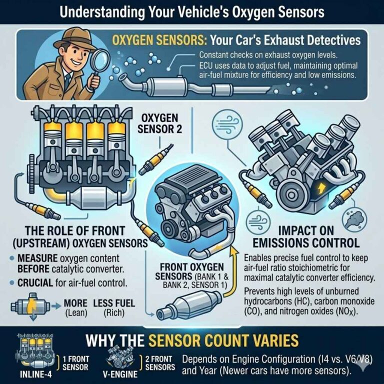 How Many Front Oxygen Sensors Are There Explained
